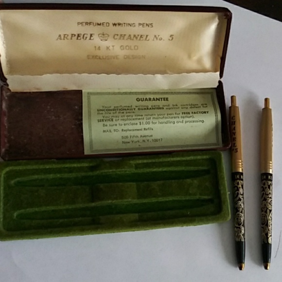 Arpege Chanel No. 5 | Accessories | Vintage Arpege Chanel No5 4kt Gold ...